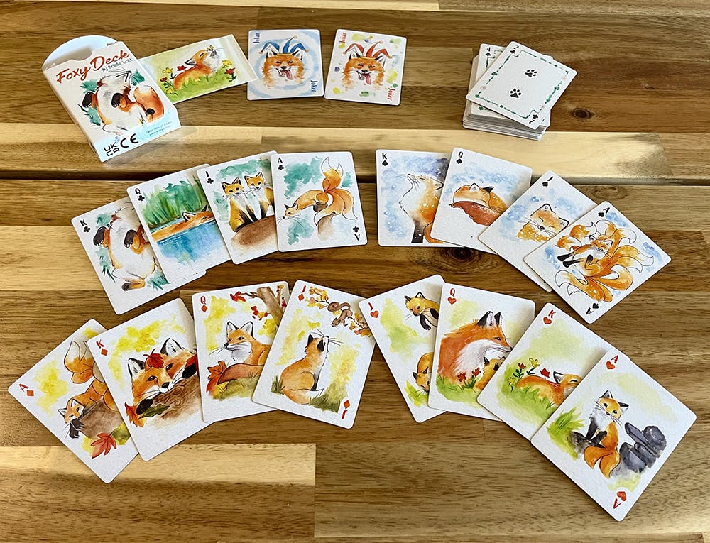 Foxy Deck: A gorgeous deck watercolored by a 12 year old. Project ...