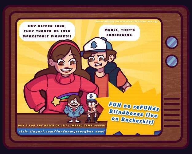 FUN no reFUNds Gravity Falls Blindbox toys Project Update: Darned ...