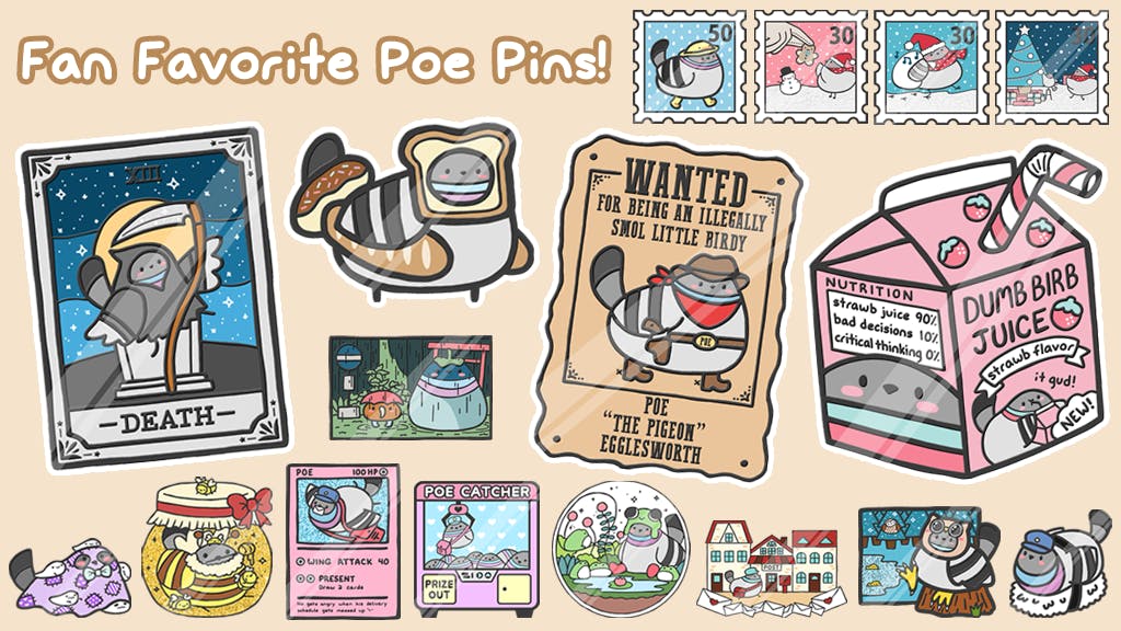 Fan Favorite Poe Pins Project Update: Project's almost finished- 5 pins ...