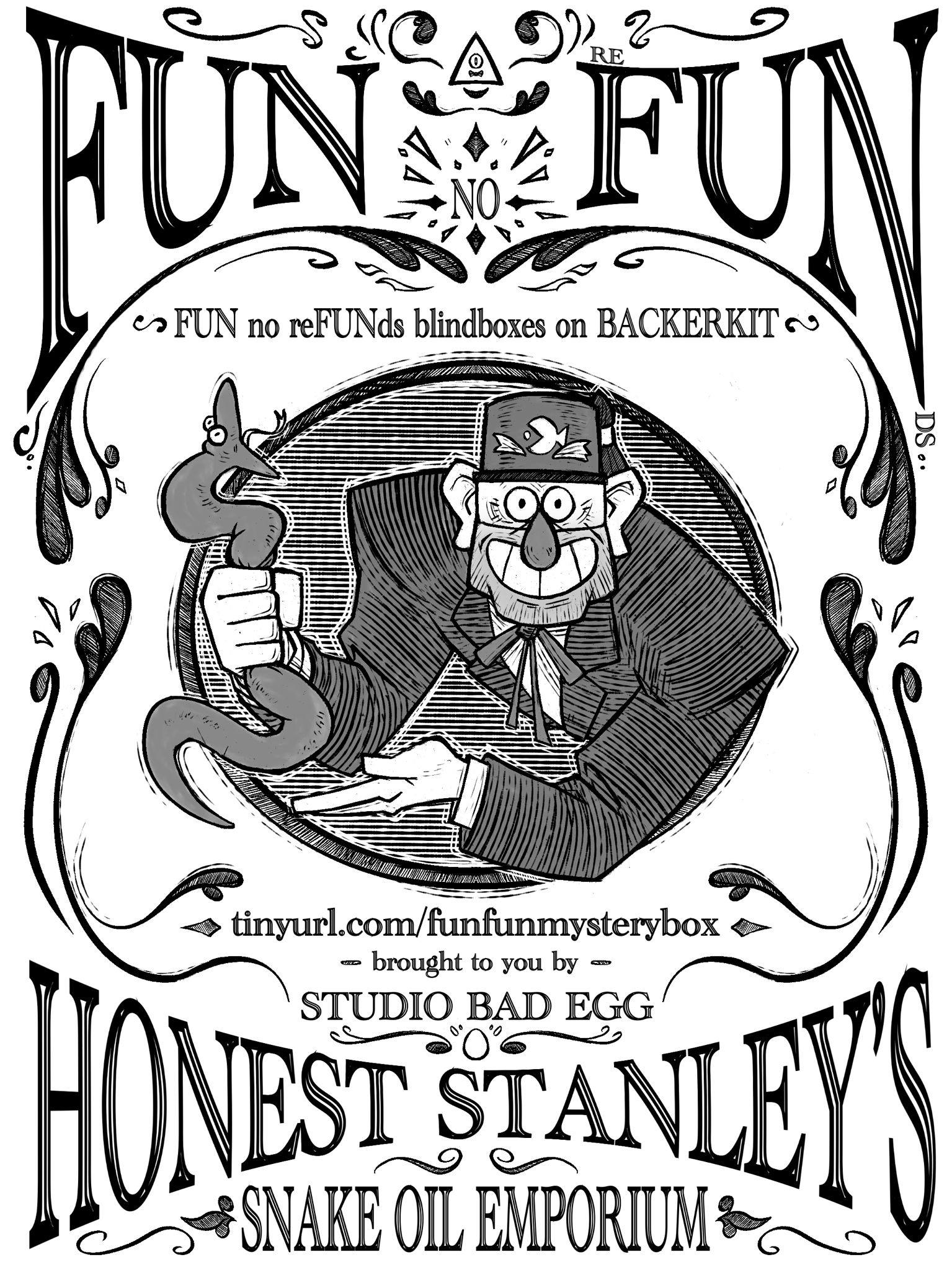 FUN no reFUNds Gravity Falls Blindbox toys Project Update: Snake oil ...