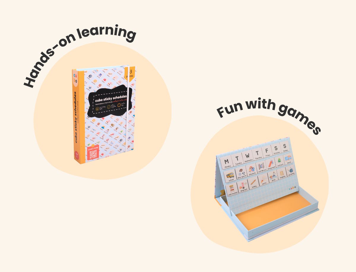 Smoother days with Cubo Sticky Schedules!