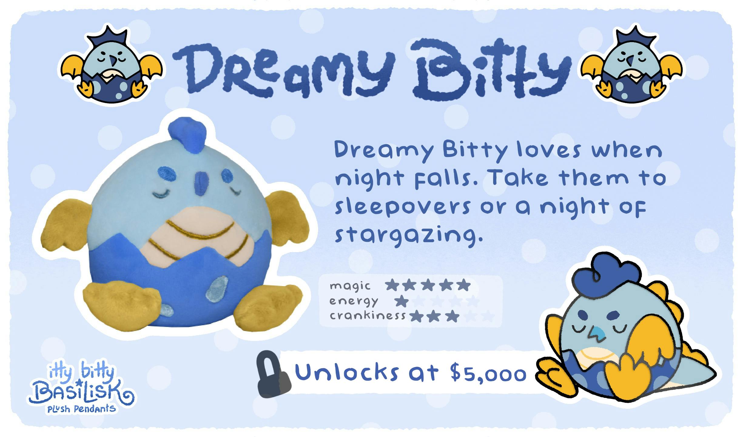 Itty Bitty Basilisk Plush Pendants Project Update: Poll Attached: The ...