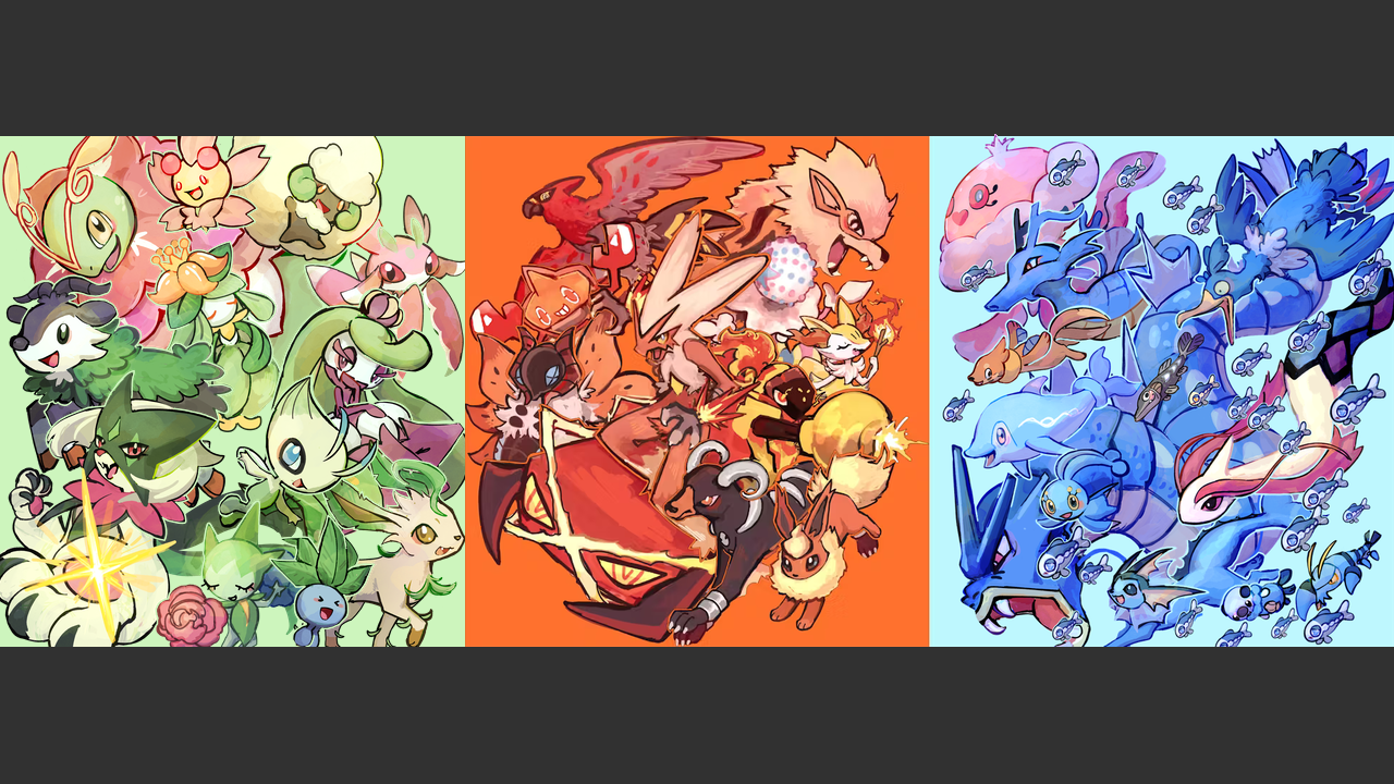 Grass/Fire/Water Type Pokemon Shirts - BackerKit