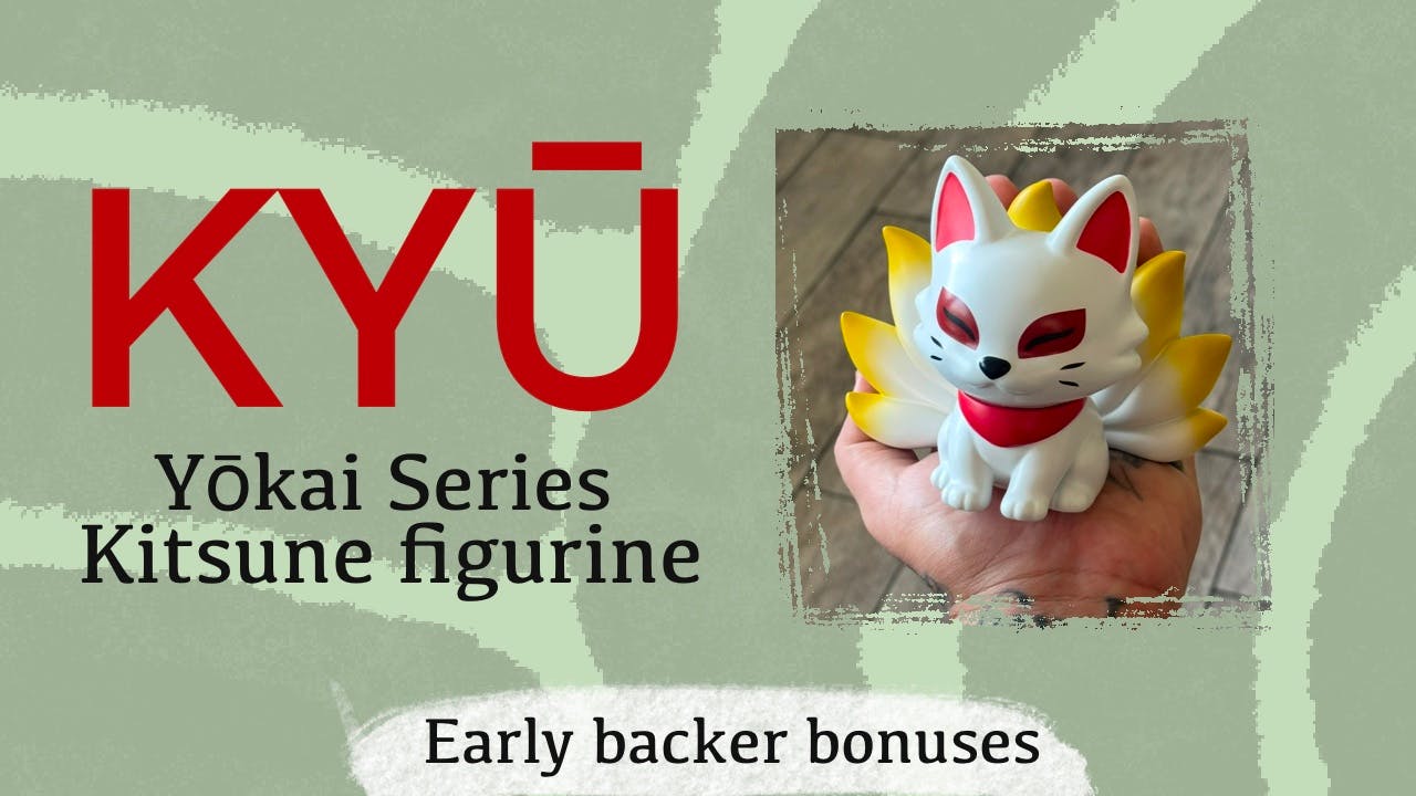 Kyū Kitsune Vinyl Figurine - Yokai cuteness - BackerKit