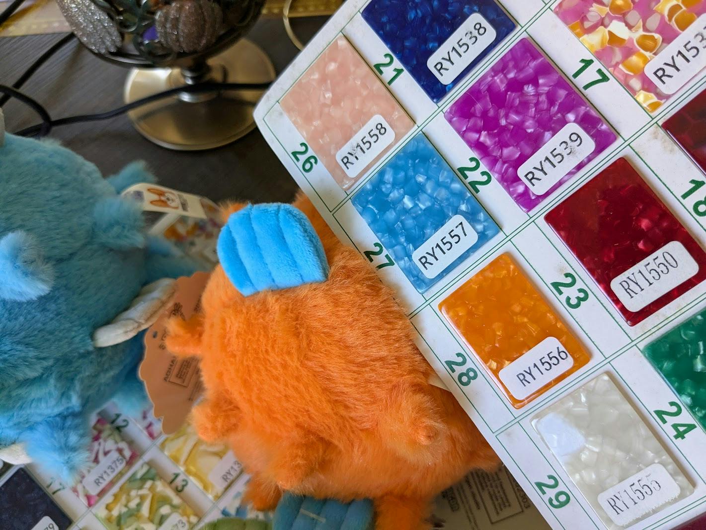 Kika Bay Bestiary Project Update: Color samples have arrived! - BackerKit