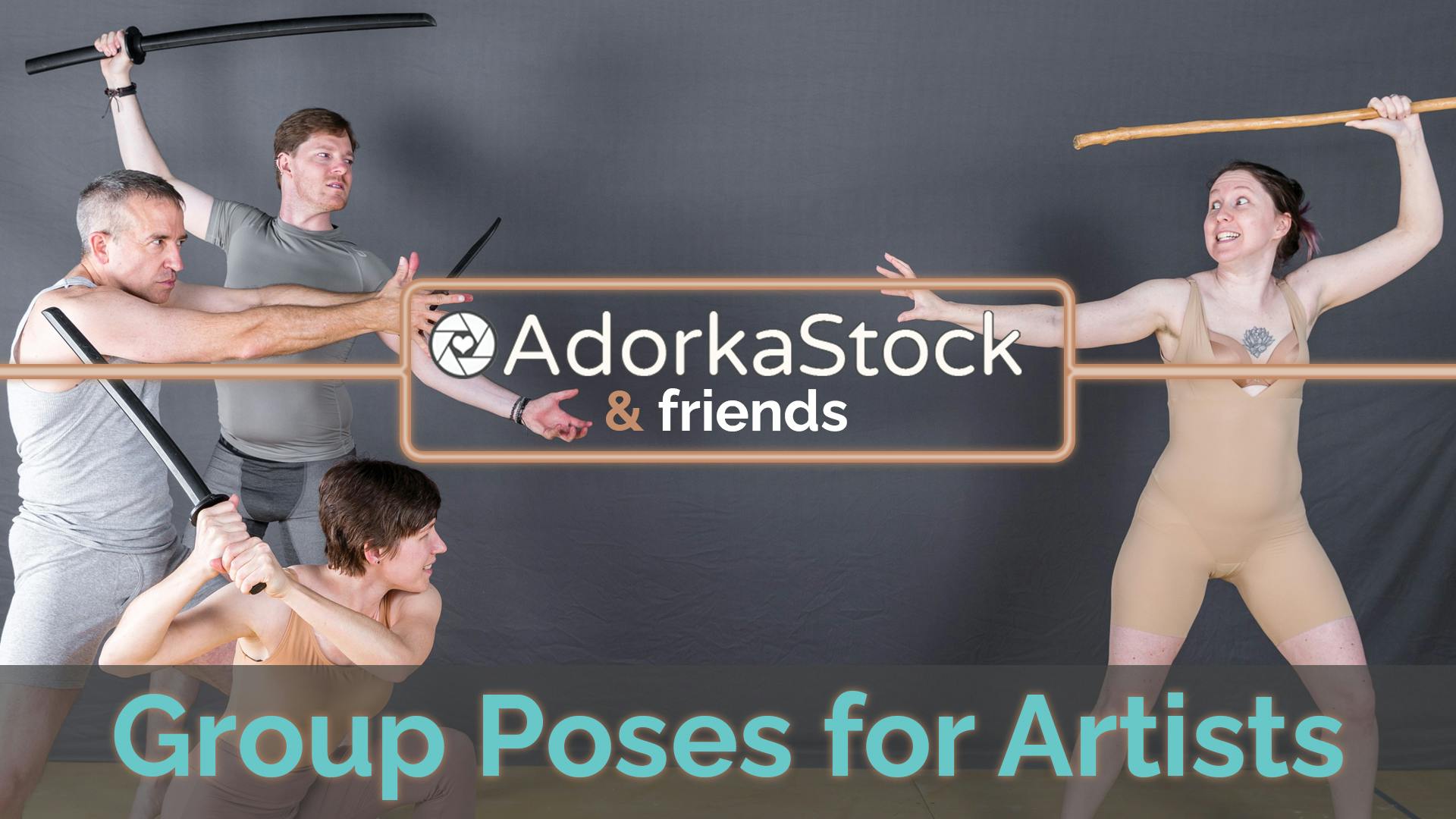 AdorkaStock & Friends Group Poses for Artists Project Update: Booking ...