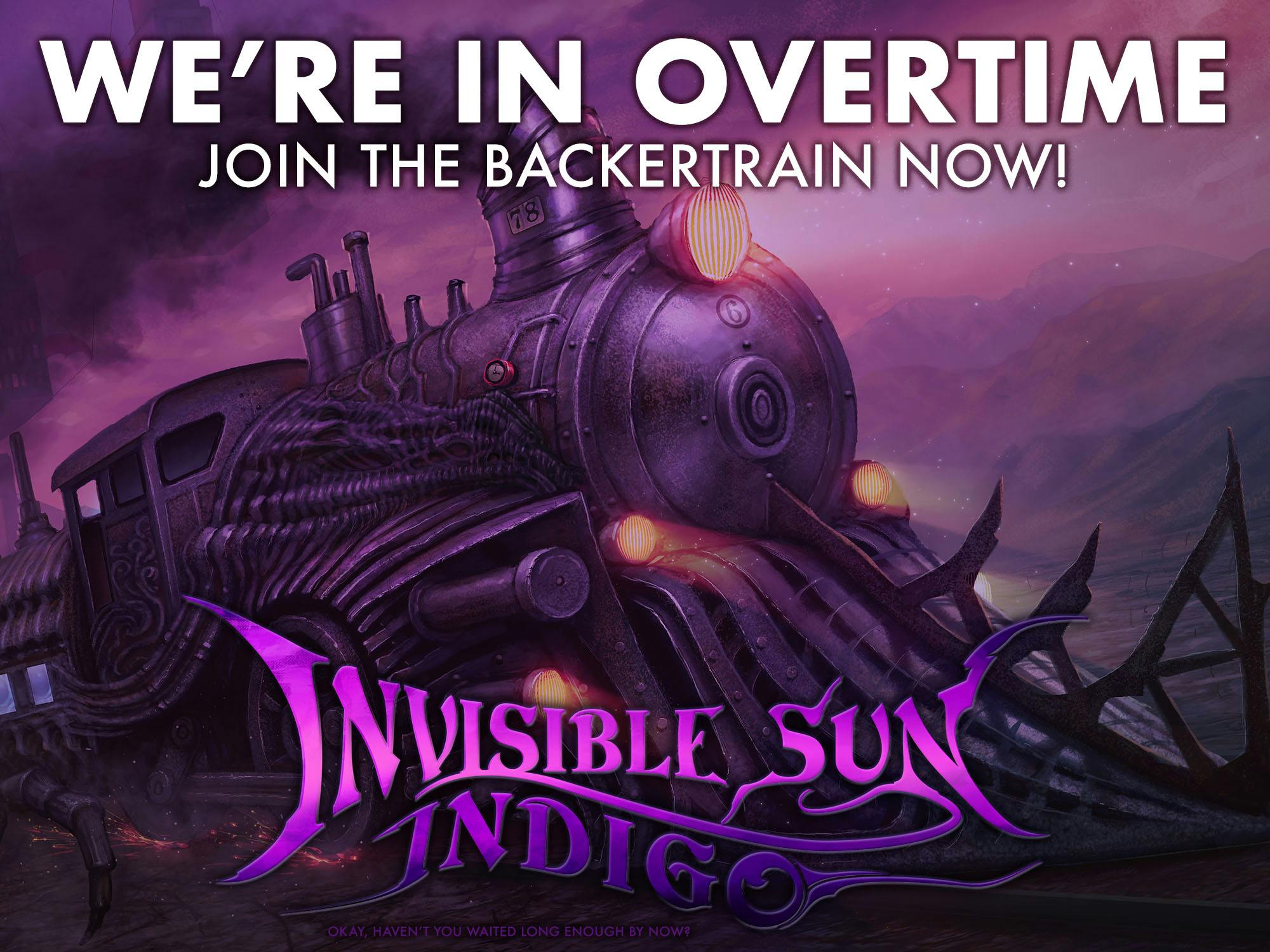 Invisible Sun: Electric and Indigo Project Update: We’re in Overtime ...