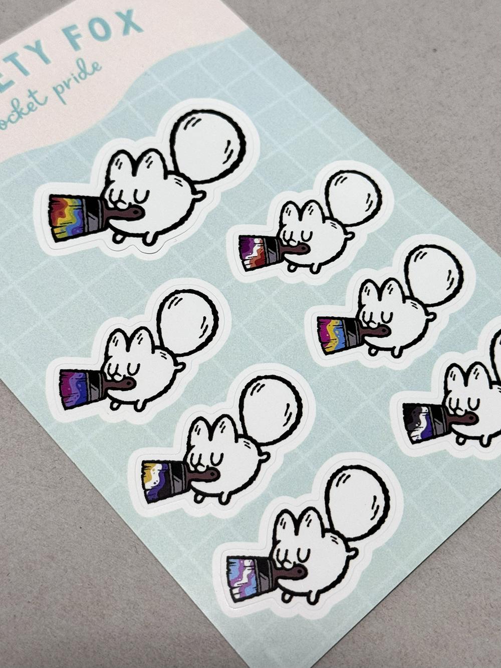 Anxiety Fox - Pocket Pride Plush Toys Project Update: Sticker Sheets ...