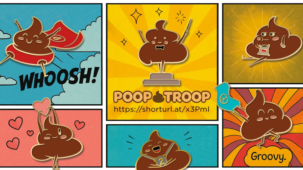 Poop Troop Enamel Pins – A Set by an 8-Year-Old Visionary - BackerKit
