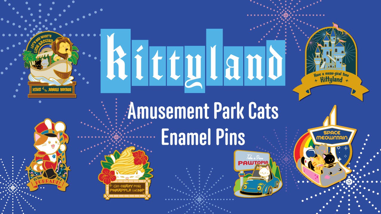 Kittyland Cute Cat Amusement Park Pins - BackerKit