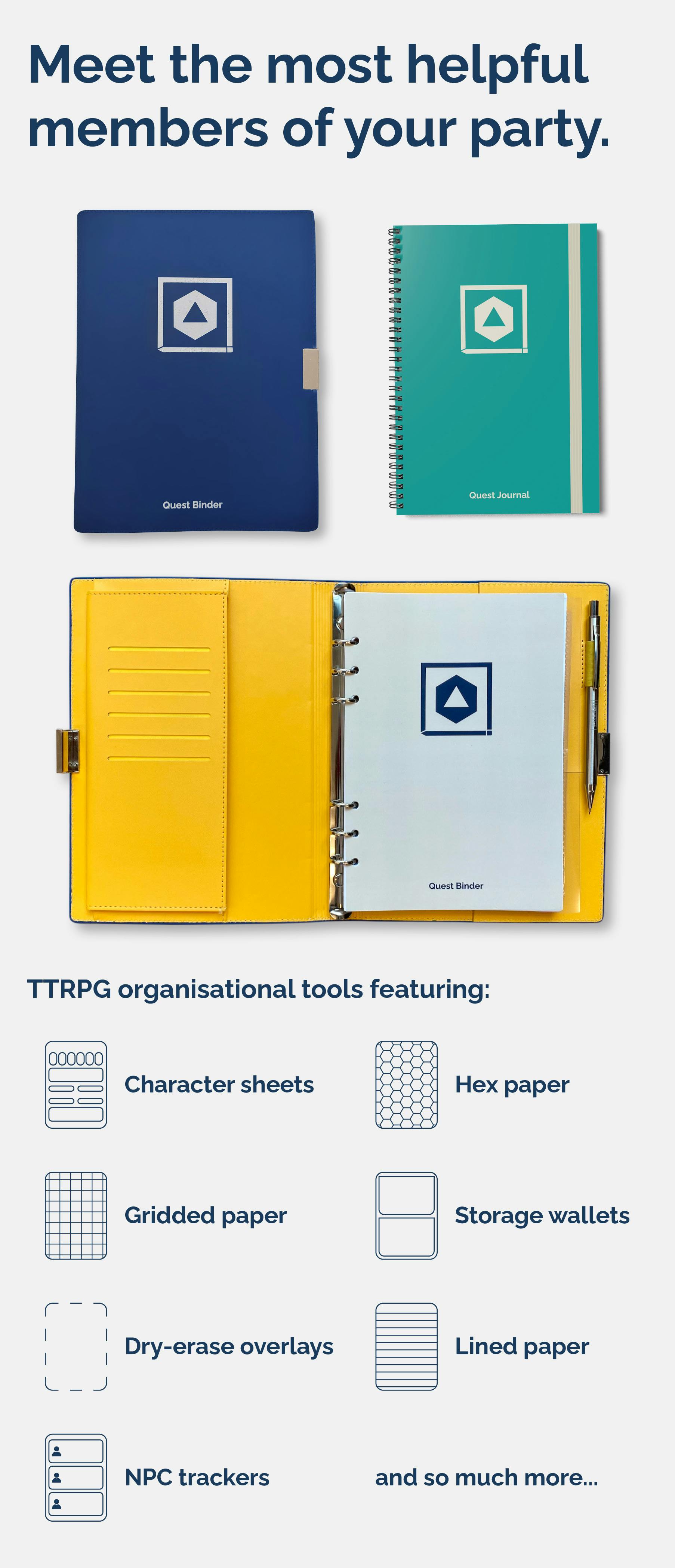 Get Ready for Quest Journals for Game Masters and Players