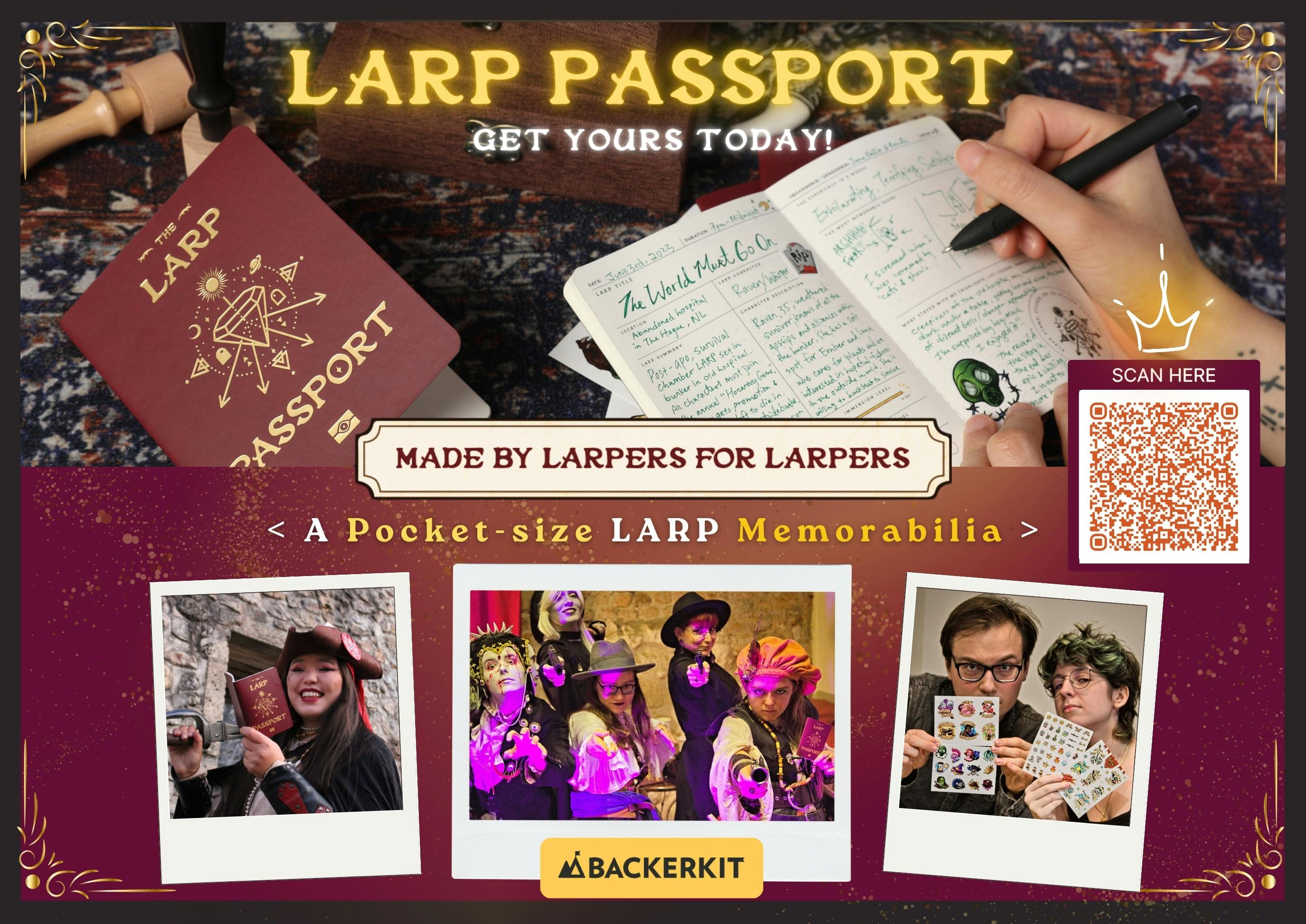 LARP Passport: a mini journal to capture your epic Live-Action ...