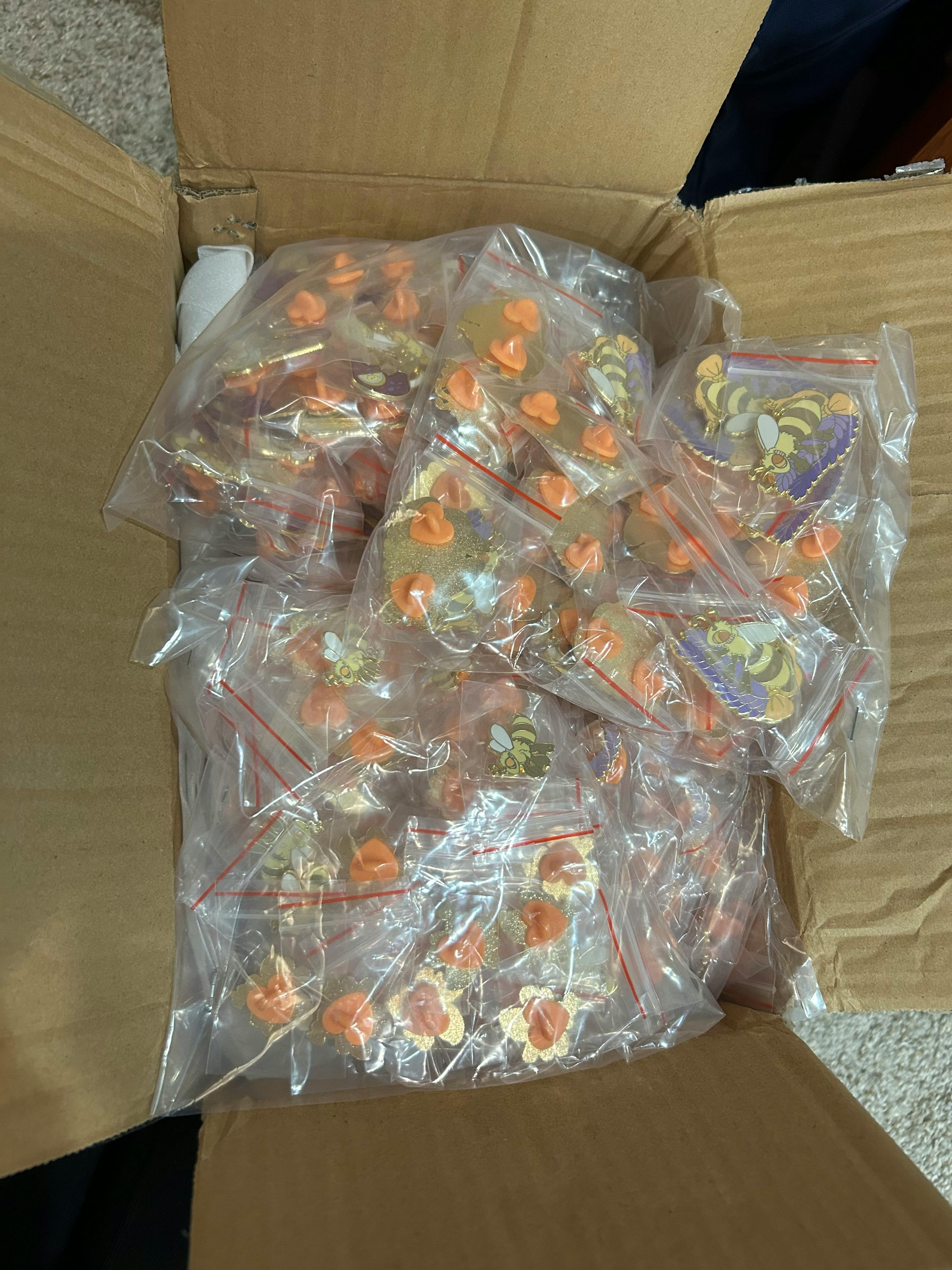 Lavender and Honey - Enamel Pin Collection Project Update: Pins arrived ...