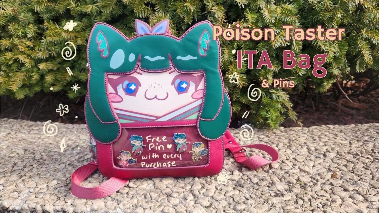 Poison Taster Ita Bag and Pins - BackerKit