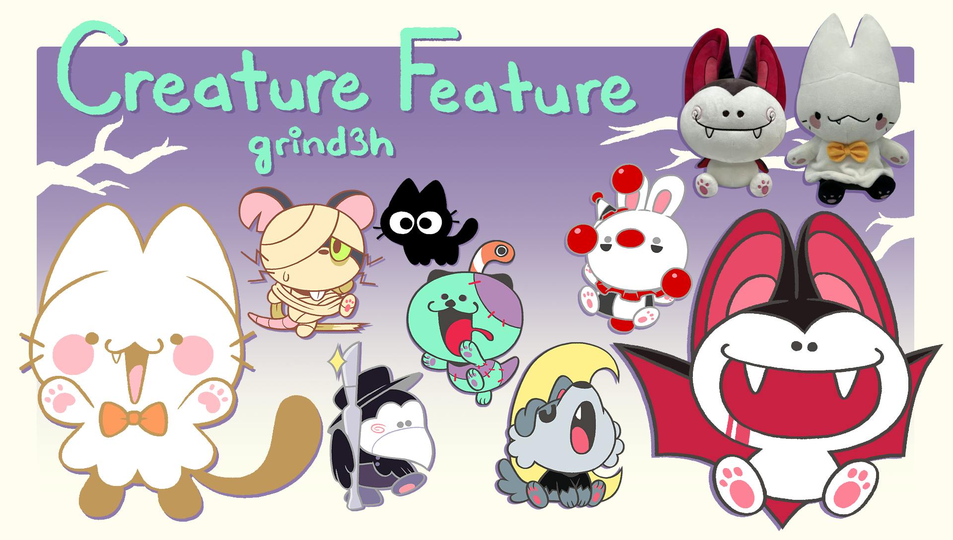 Creature Feature - Halloween Critter Pins and Plush! - BackerKit