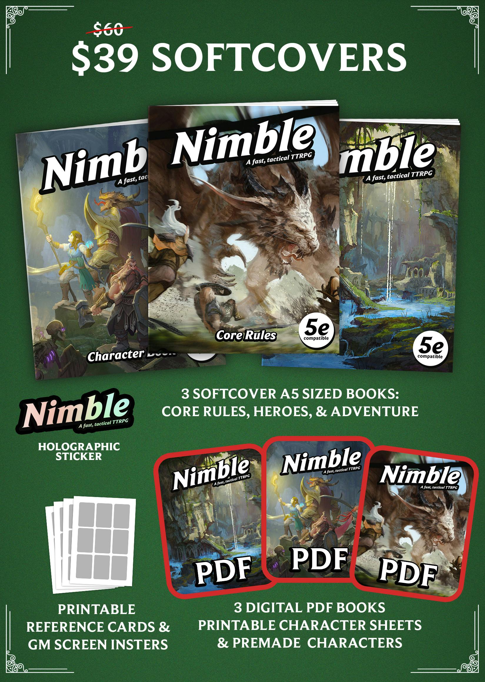 Nimble 2: A Fast, Tactical, 5e Compatible, RPG - BackerKit