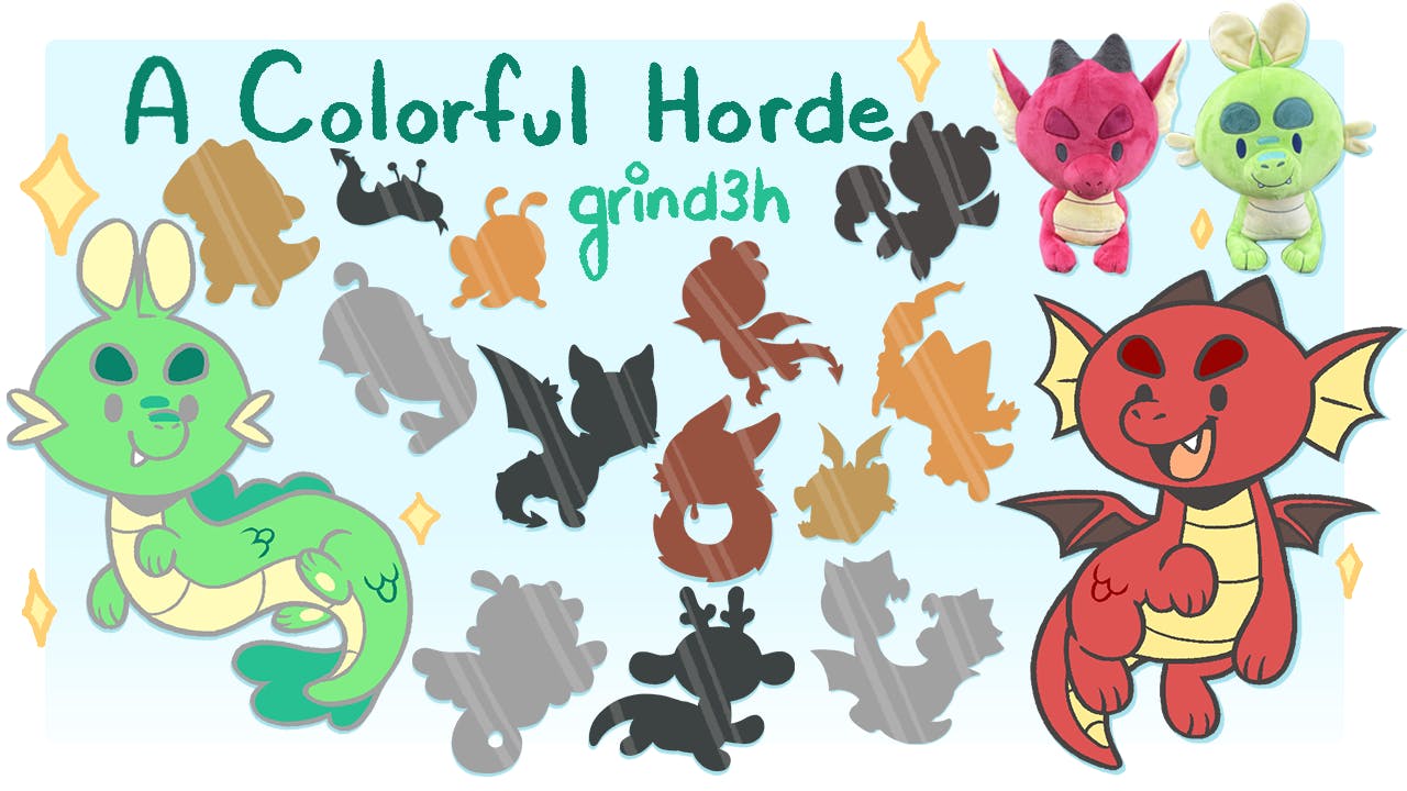 A Colorful Horde - Dragon Enamel Pins and Plush! - BackerKit