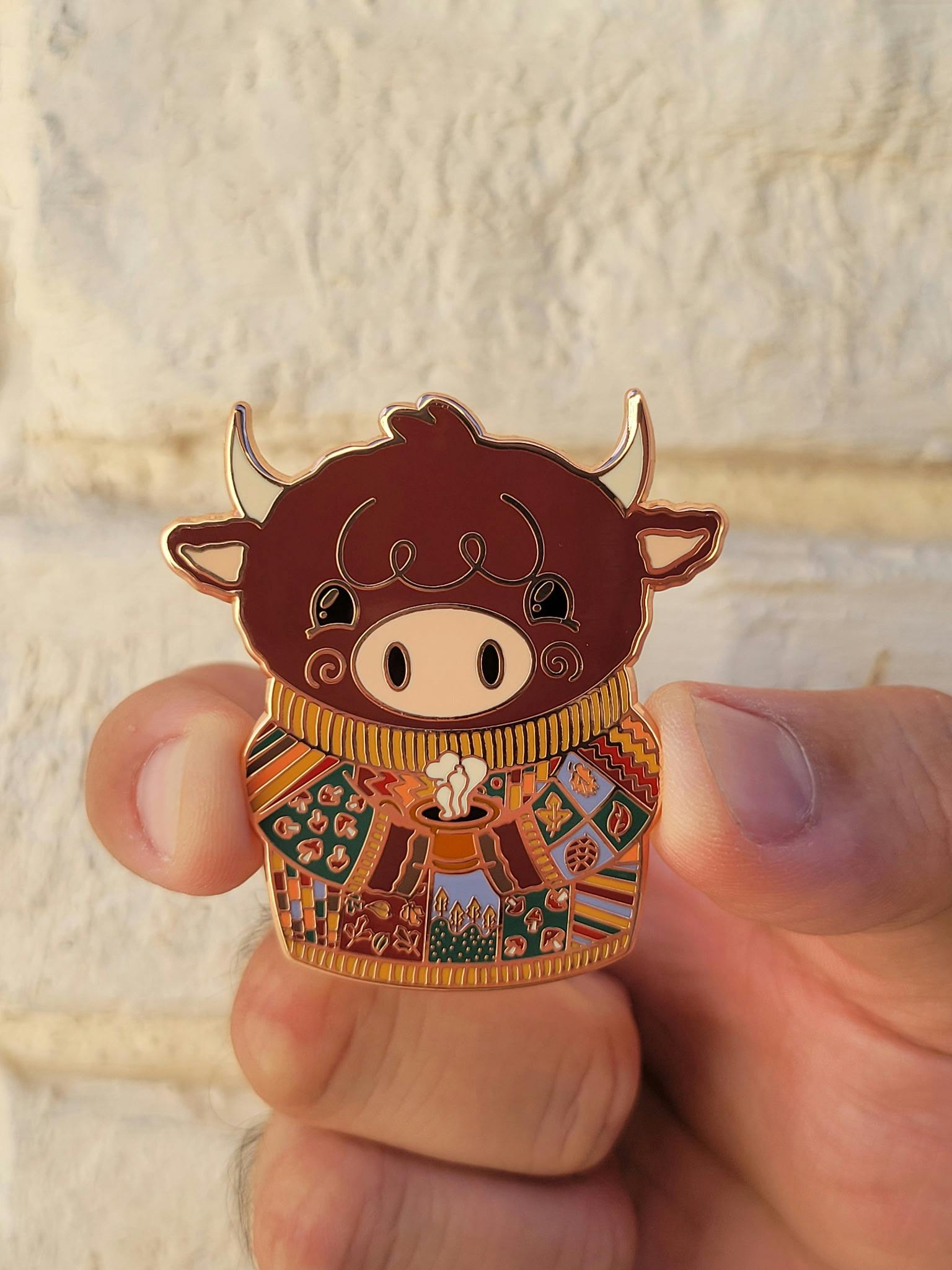 Highland Moo Moo: enamel pins, stickers an Ita bag Project Update: The ...