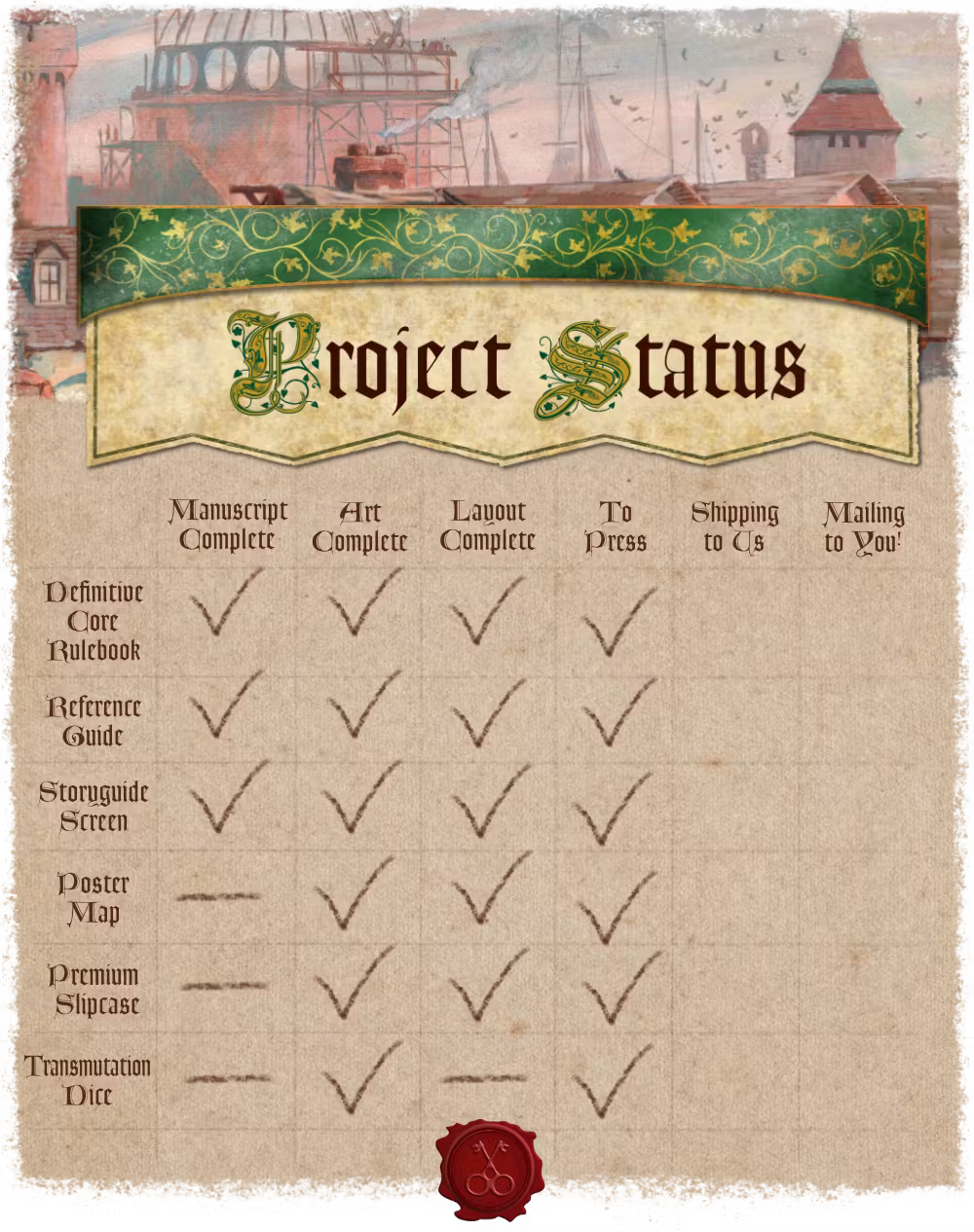 Ars Magica Definitive Edition Project Update: Ars Magica GOING TO PRESS ...