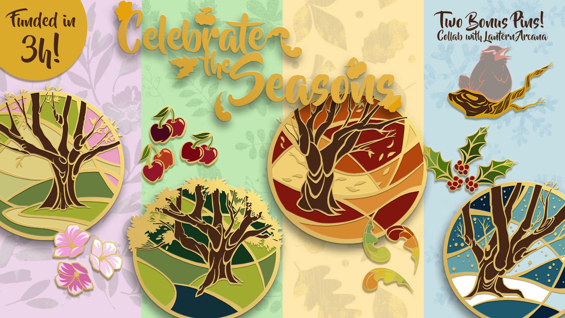 Celebrate the Seasons - An enamel pin project - BackerKit