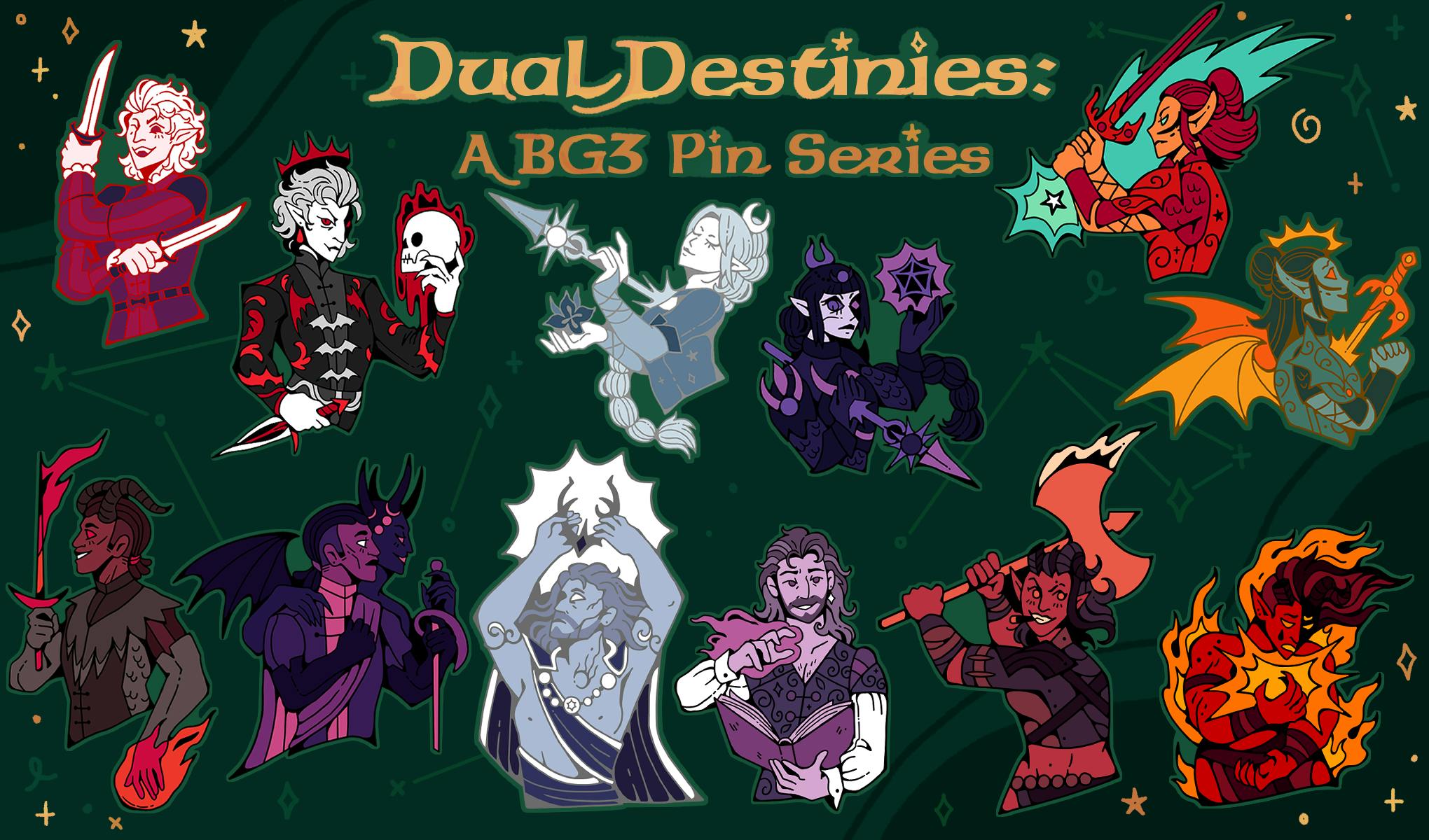 Project Update: Pins Have Shipped on Dual Destinies: A BG3 Pin Series ...