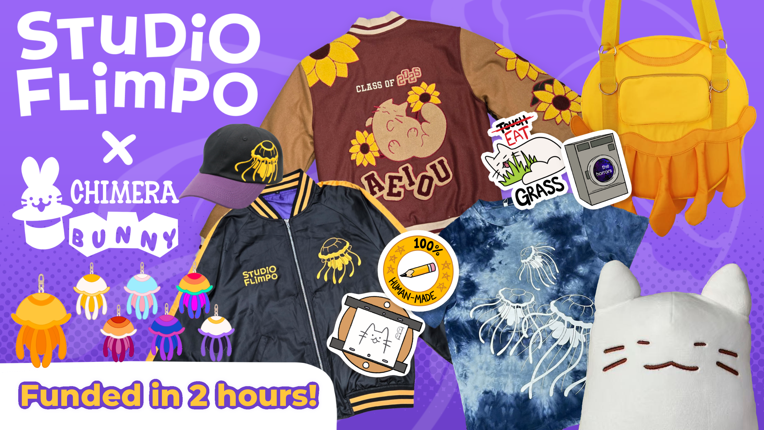 THE FLIMPO COLLECTION: A Chimera Bunny merch collab! Project Update: WE ...
