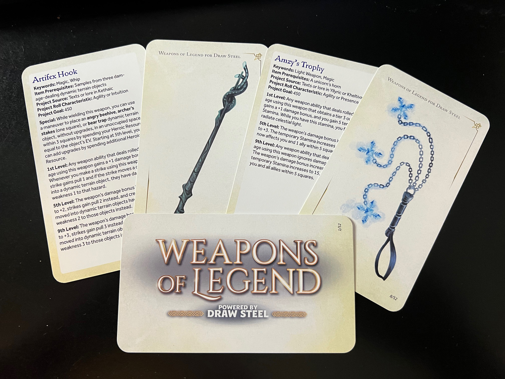 Weapons of Legend - Powered by Draw Steel Project Update: Weapon Card ...