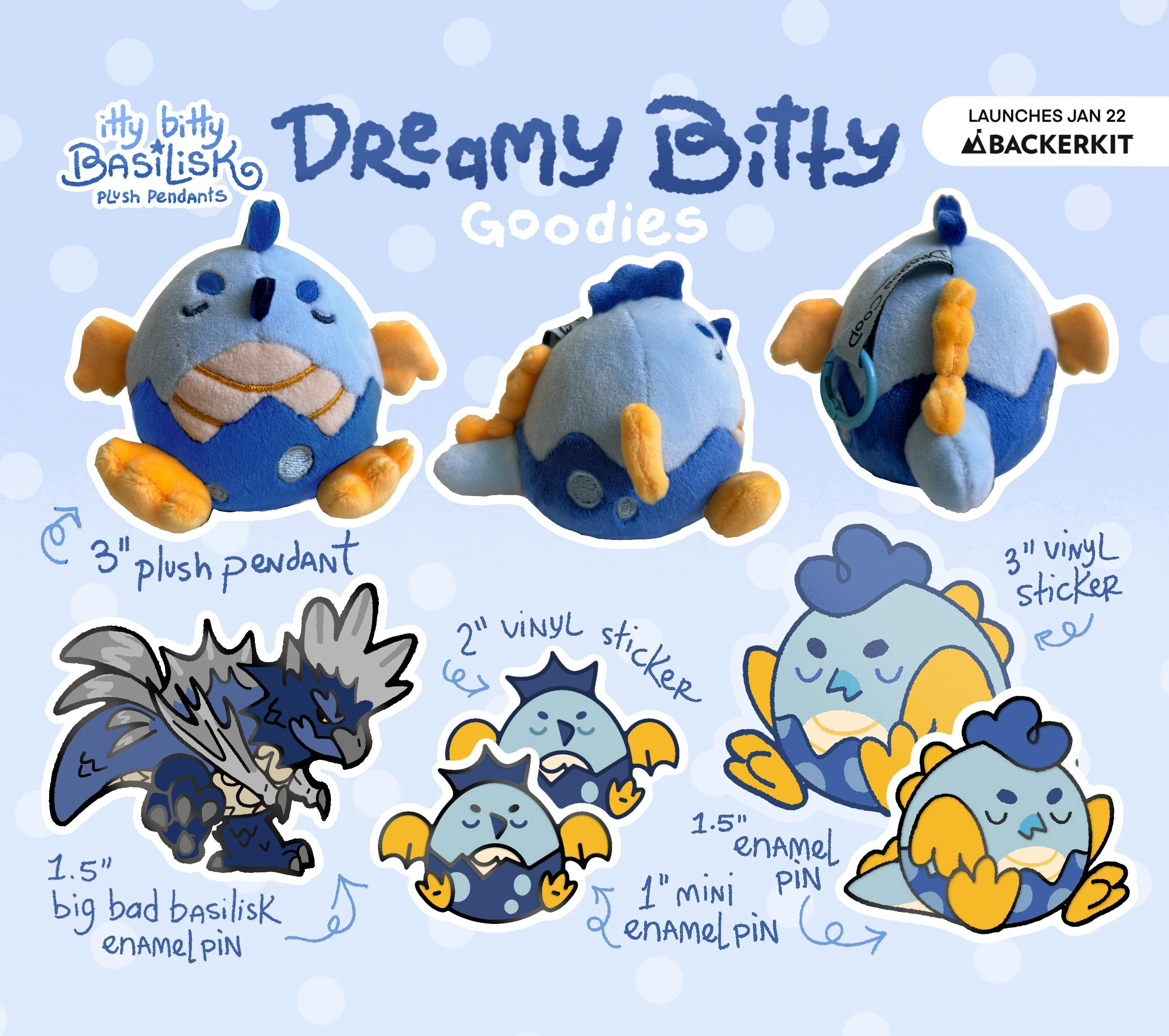 Itty Bitty Basilisk Plush Pendants Project Update: Poll Attached: The ...