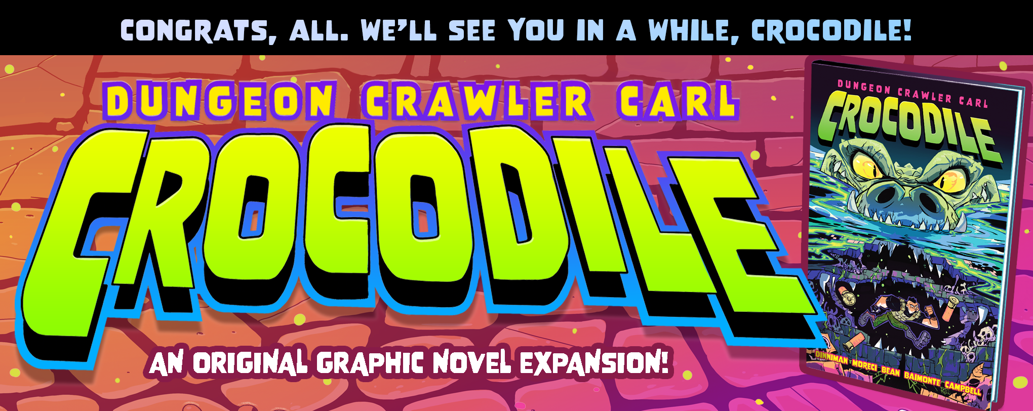 The Dungeon Crawler Carl: CROCODILE graphic novel Project Update: 🐊 The ...