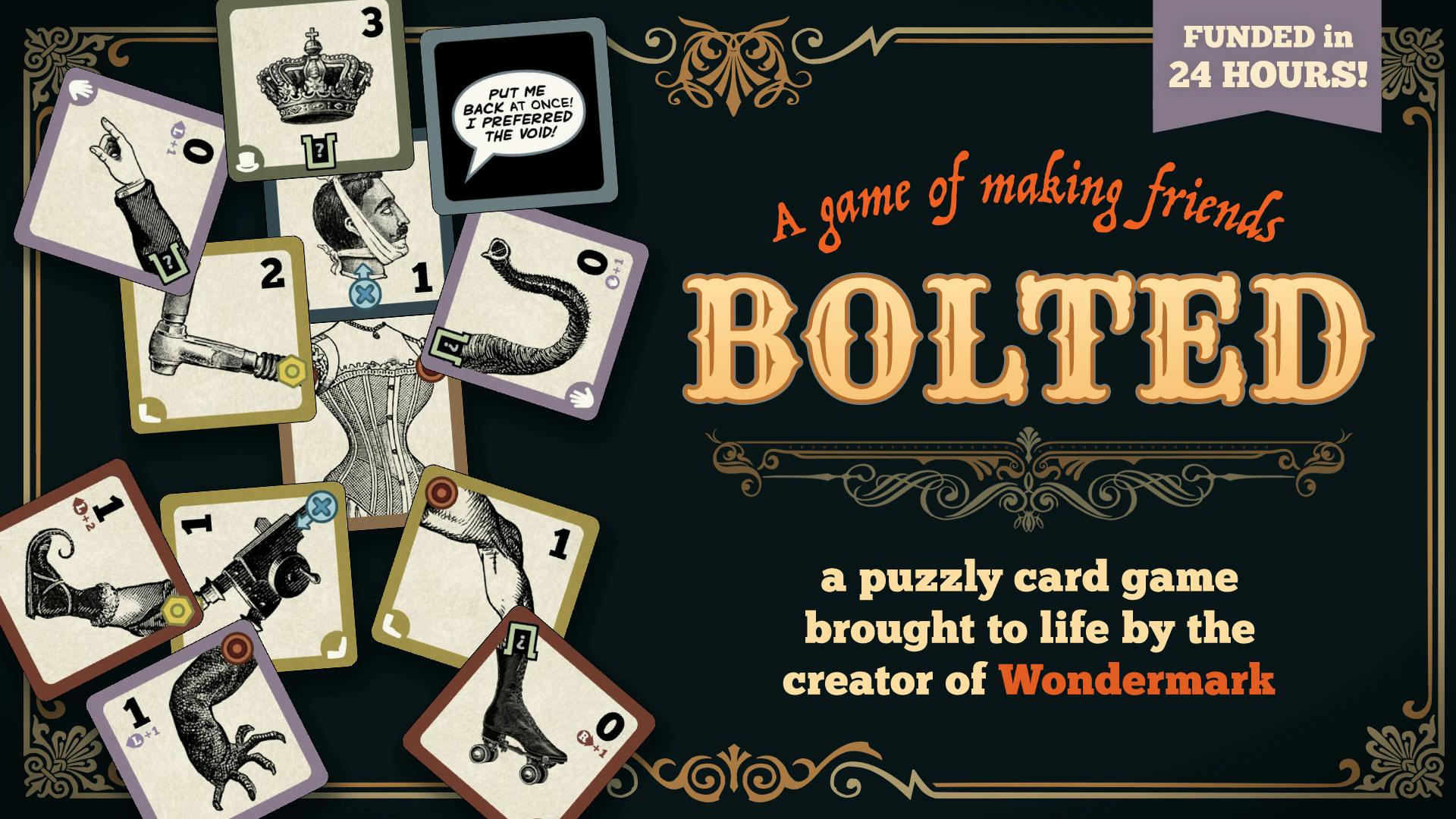 Poll: Box Cover Poll - BOLTED: A Game of Making Friends...Out of Parts ...