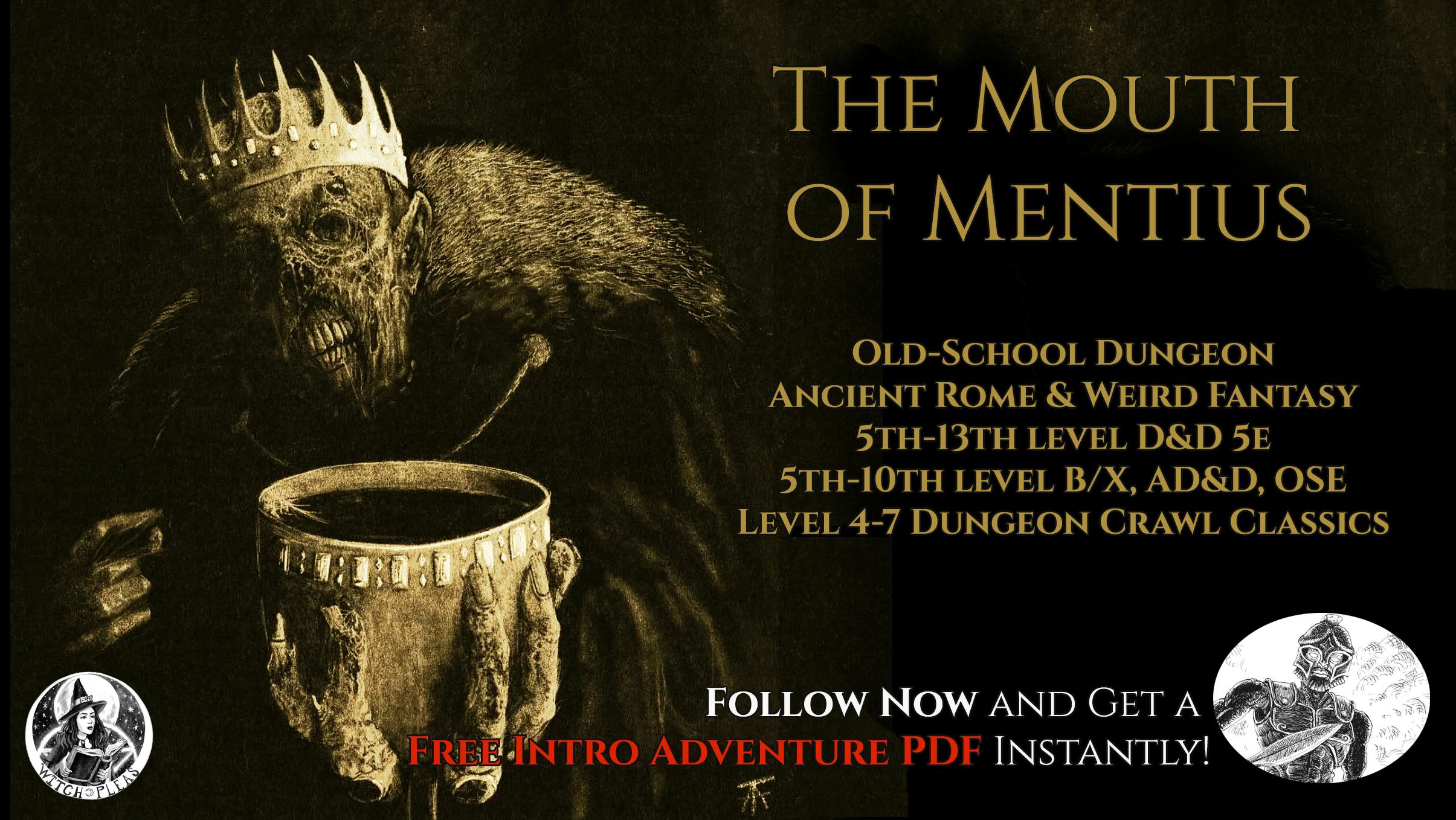 DCC/OSE/DnD5e Ancient Roman Dungeon - Mouth of Mentius - BackerKit