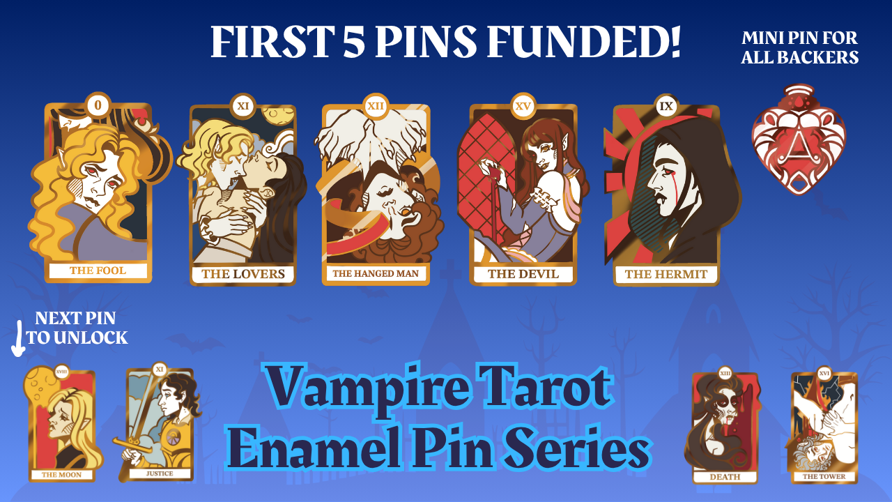 Vampire Tarot Enamel Pins - BackerKit