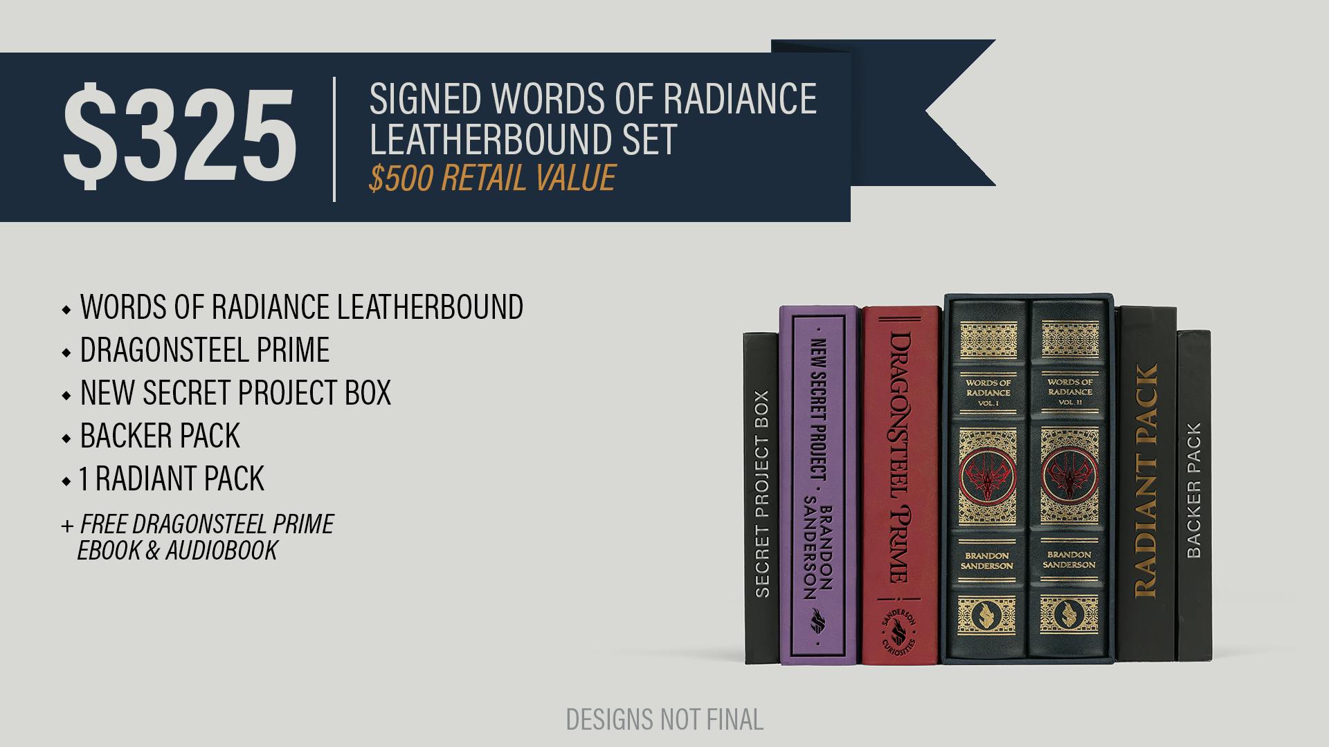Words of Radiance Leatherbound by Brandon Sanderson - BackerKit