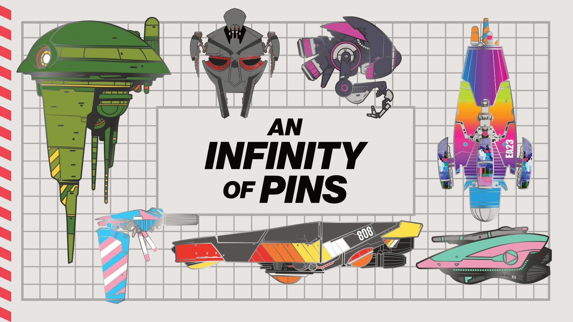 An Infinity of Pins - Spaceship Pins - BackerKit