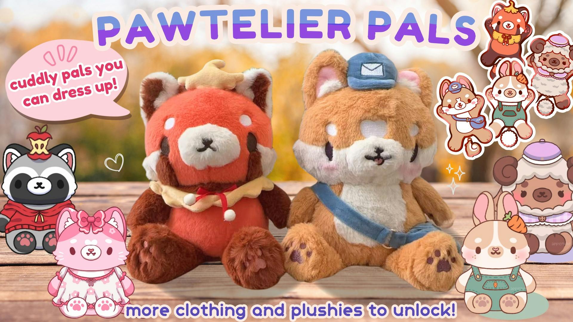 Pawtelier Pals: Cuddles 'n' Couture Plushies - BackerKit