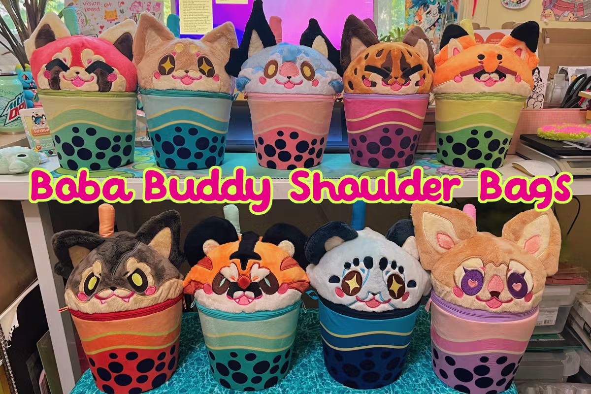 Launch Party | Boba Buddy Series 2 - cute plush animal bubble tea bags ...