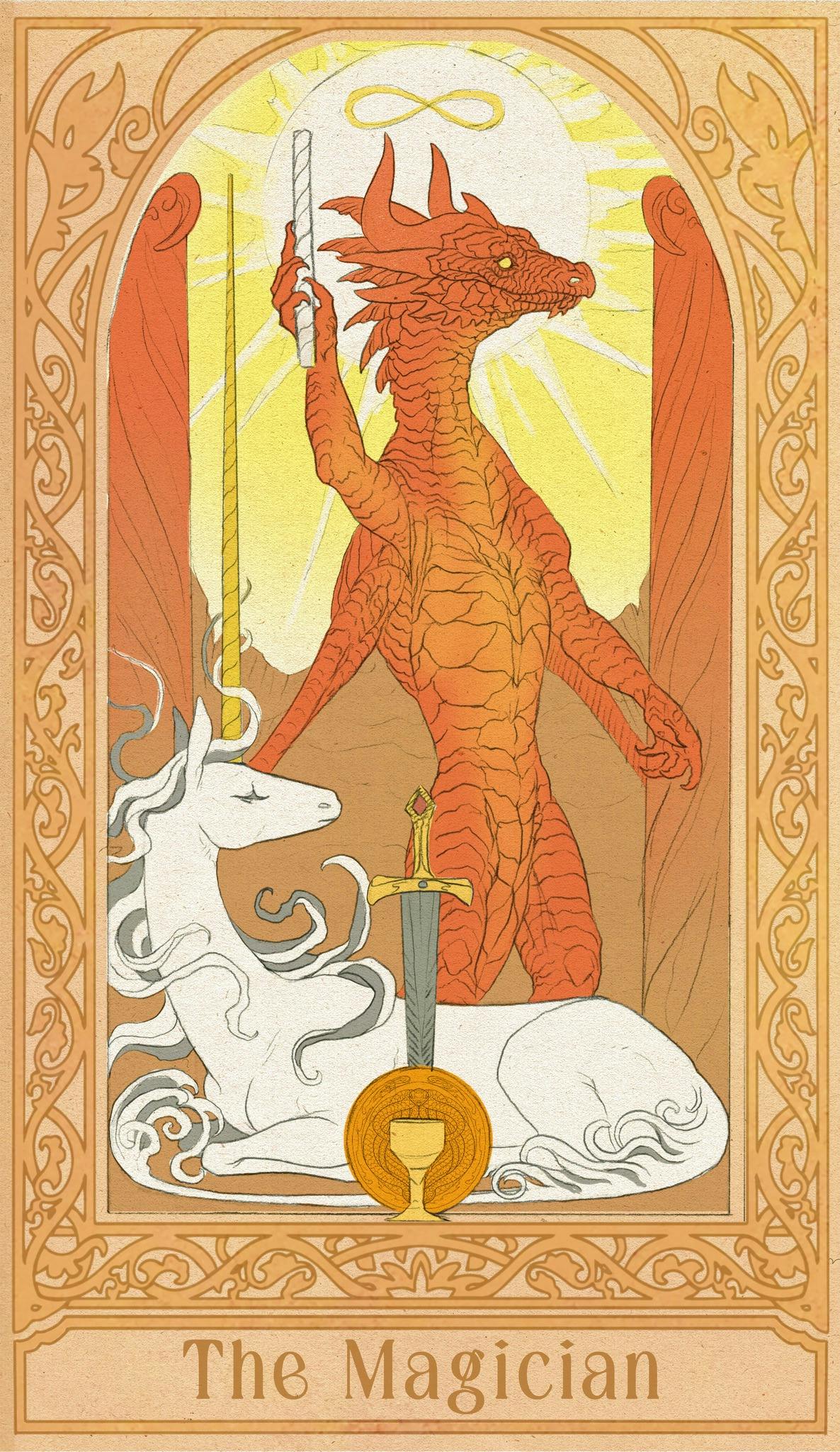 DRACO NOUVEAU TAROT Project Update: Backerkit Store and Card Progress ...