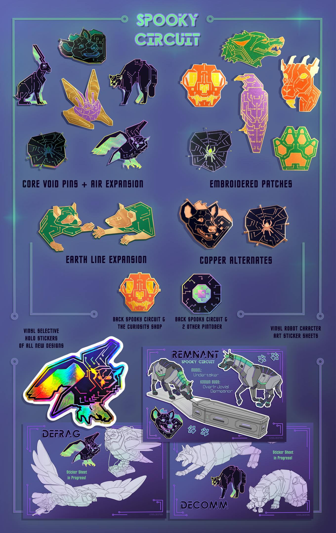 Spooky Circuit: Short Circuit 1.1 Project Update: EVERYTHING UNLOCKED, New Sticker Sheet Bundles ...