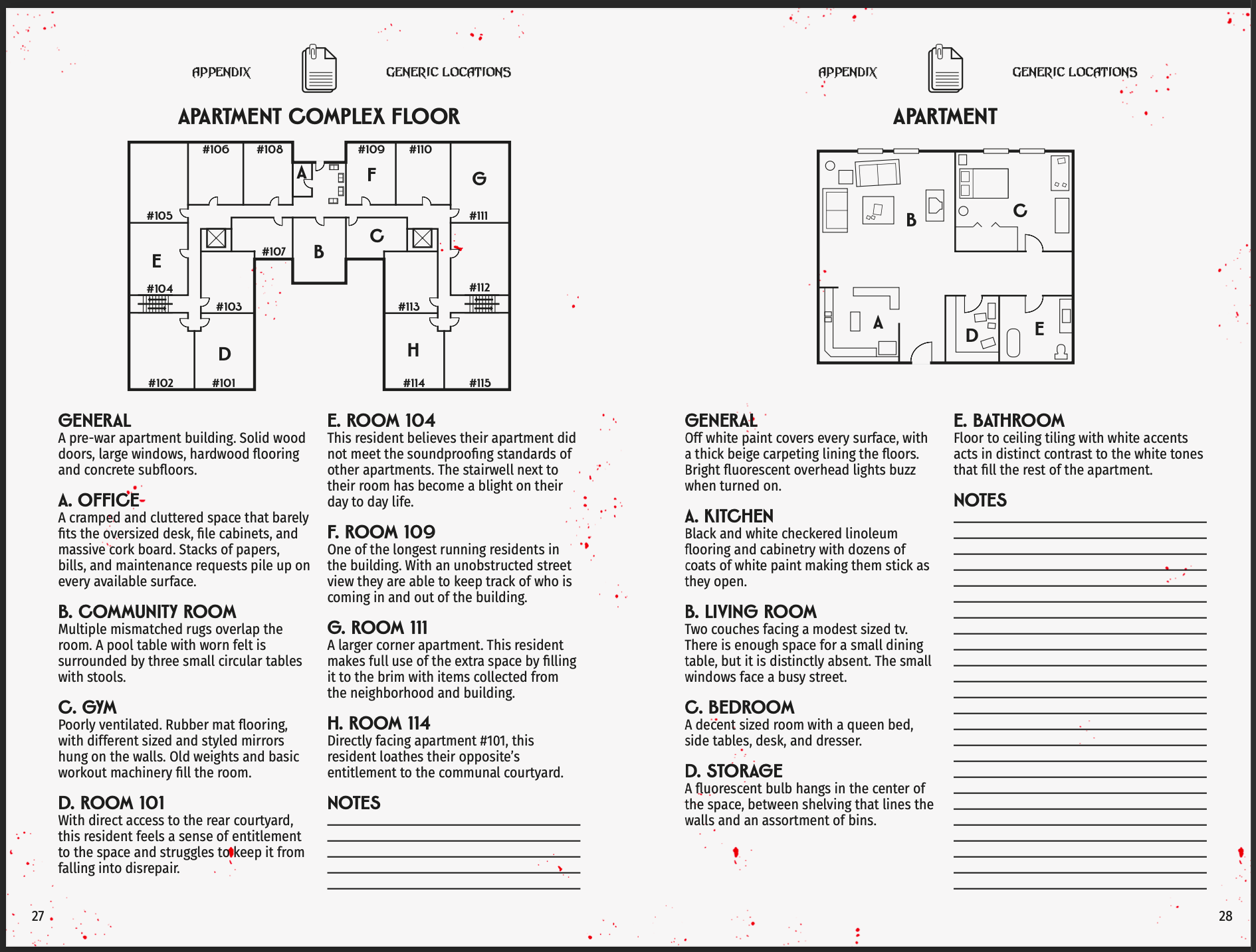 Liminal Horror Deluxe Edition Project Update: Generic Locations (one of ...