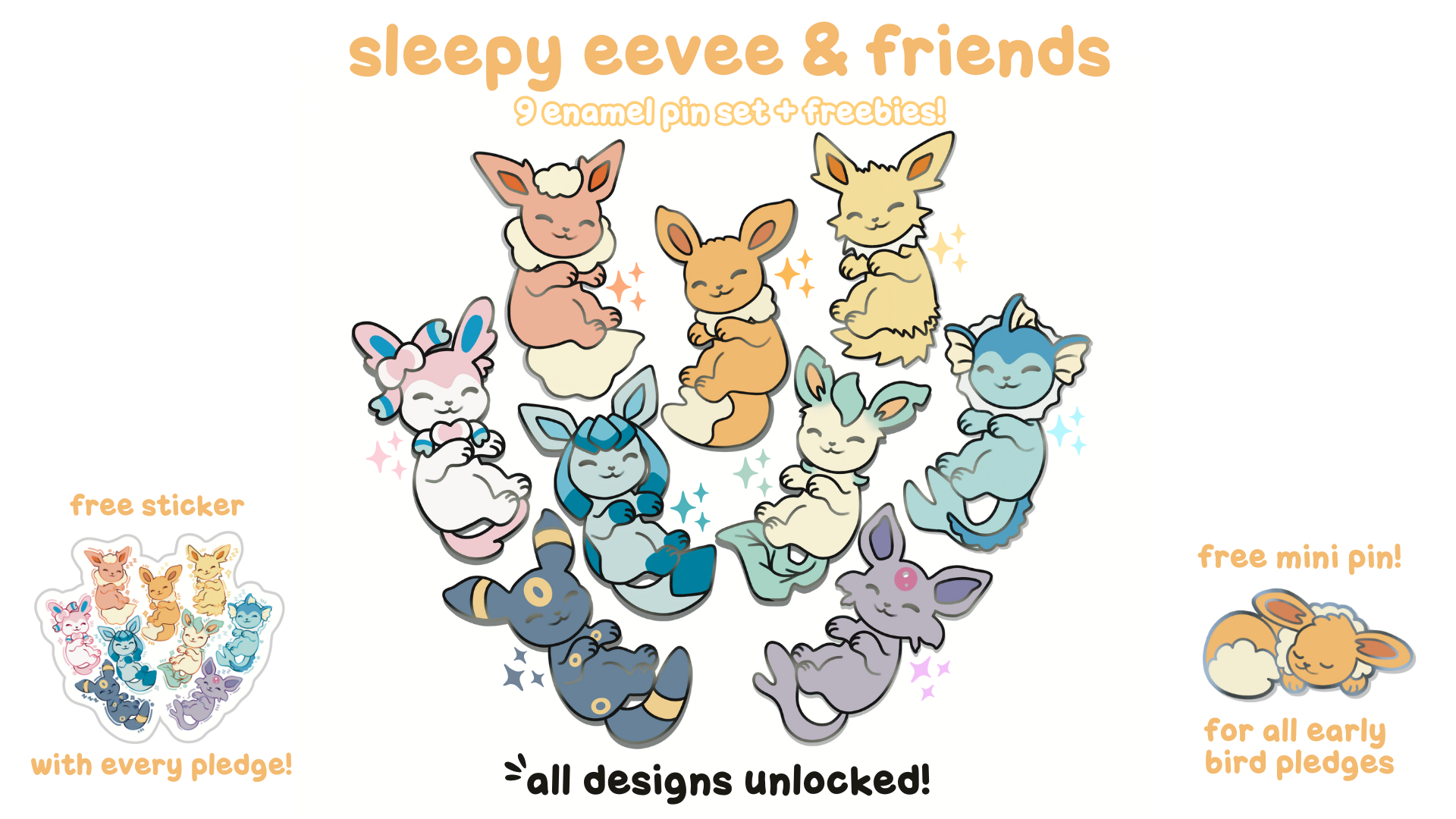 sleepy eevee & friends - BackerKit
