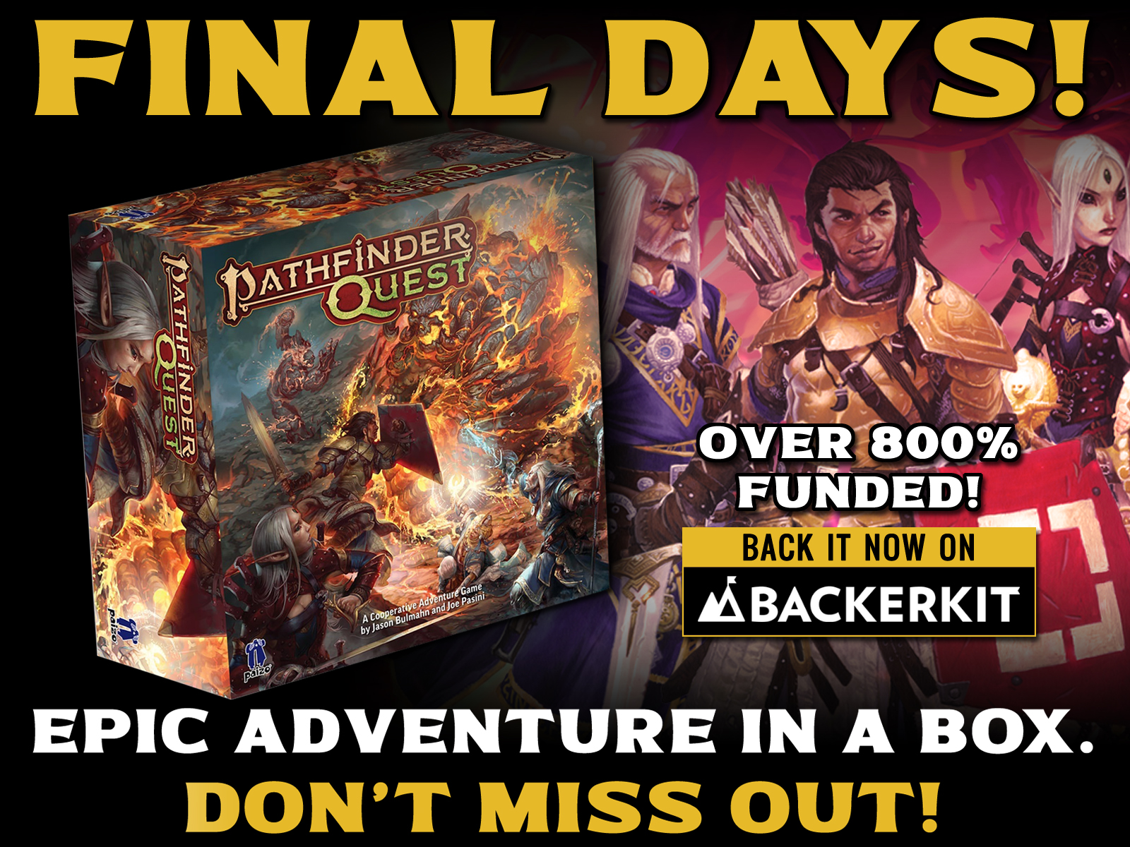 Pathfinder Quest Project Update: 72 Hours Remaining! - BackerKit
