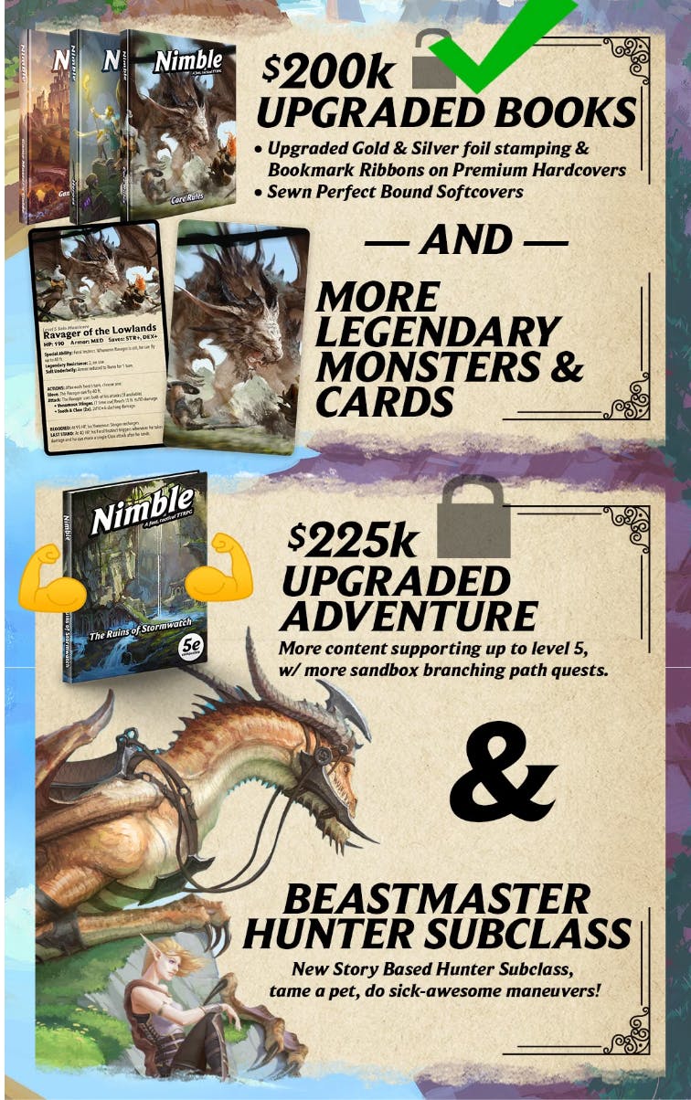 Nimble 2: A Fast, Tactical, 5e Compatible, RPG Project Update: This is ...