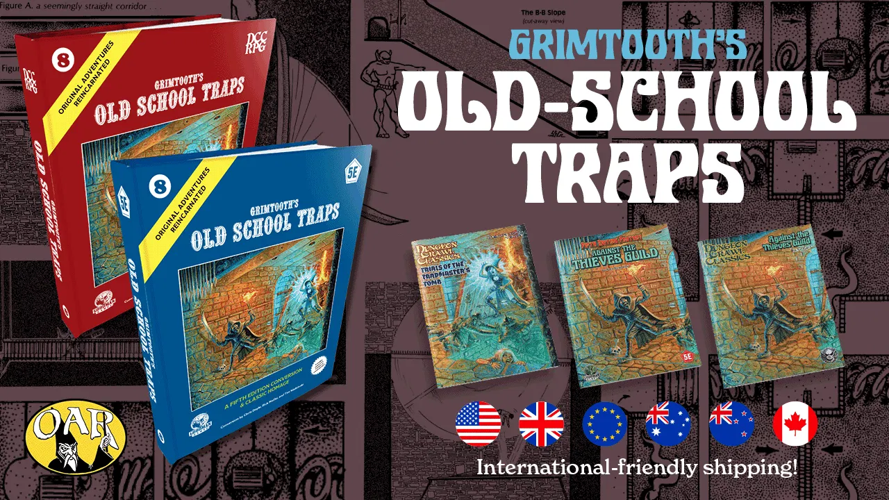 Grimtooth's Old-School Traps for 5E and DCC Project Update: Designer ...