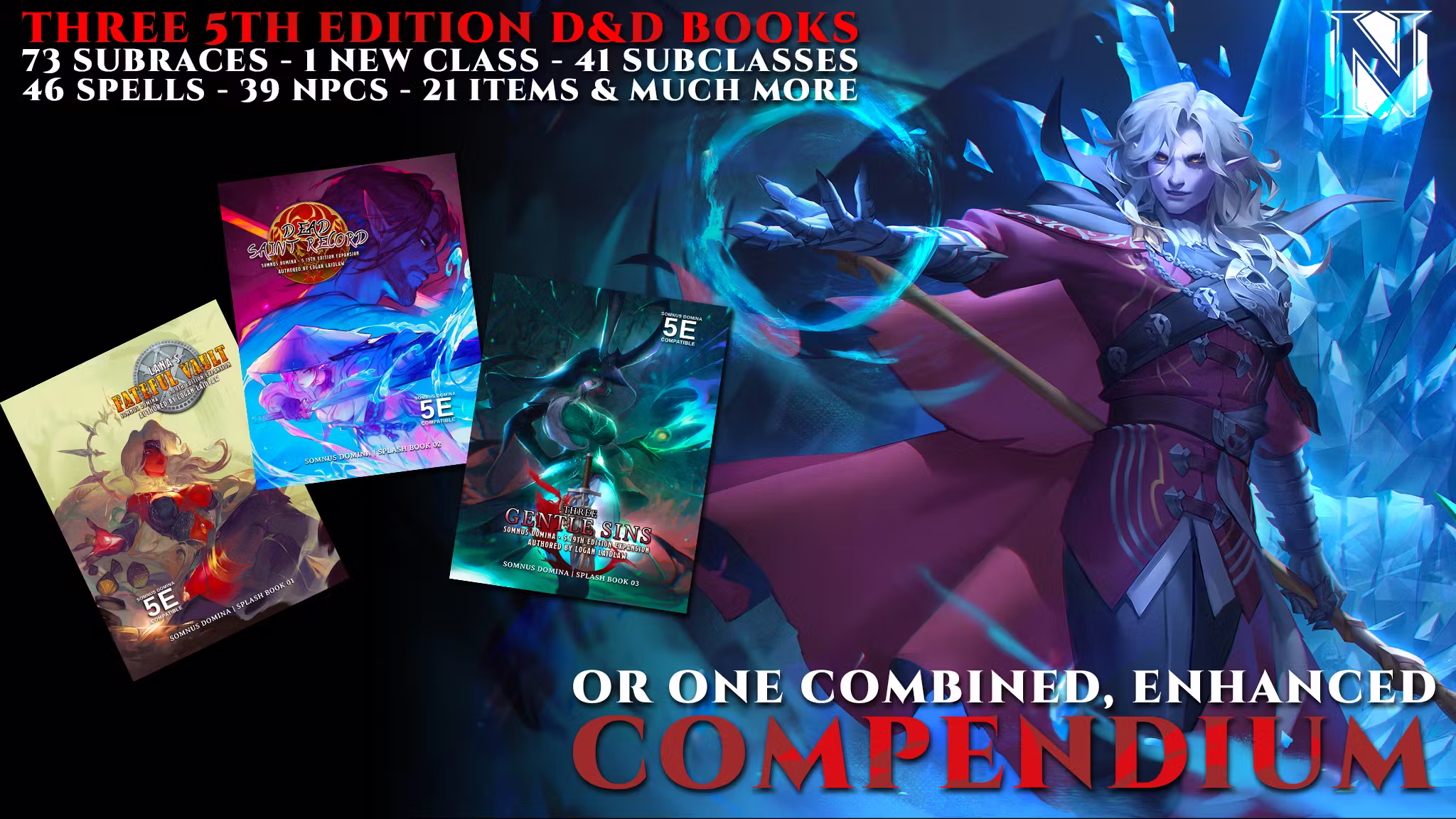 Somnus Domina 2025 : Three 5th Edition Splash Books Project Update ...