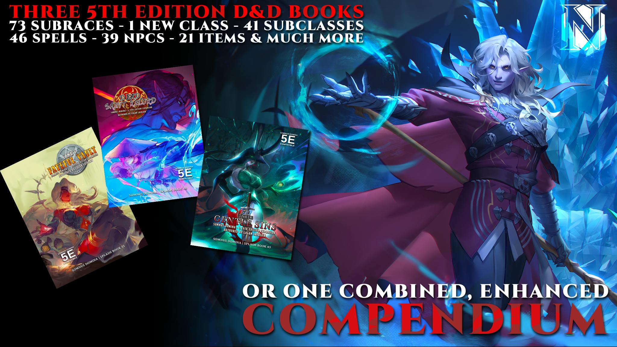 Somnus Domina 2025 : Three 5th Edition Splash Books - BackerKit