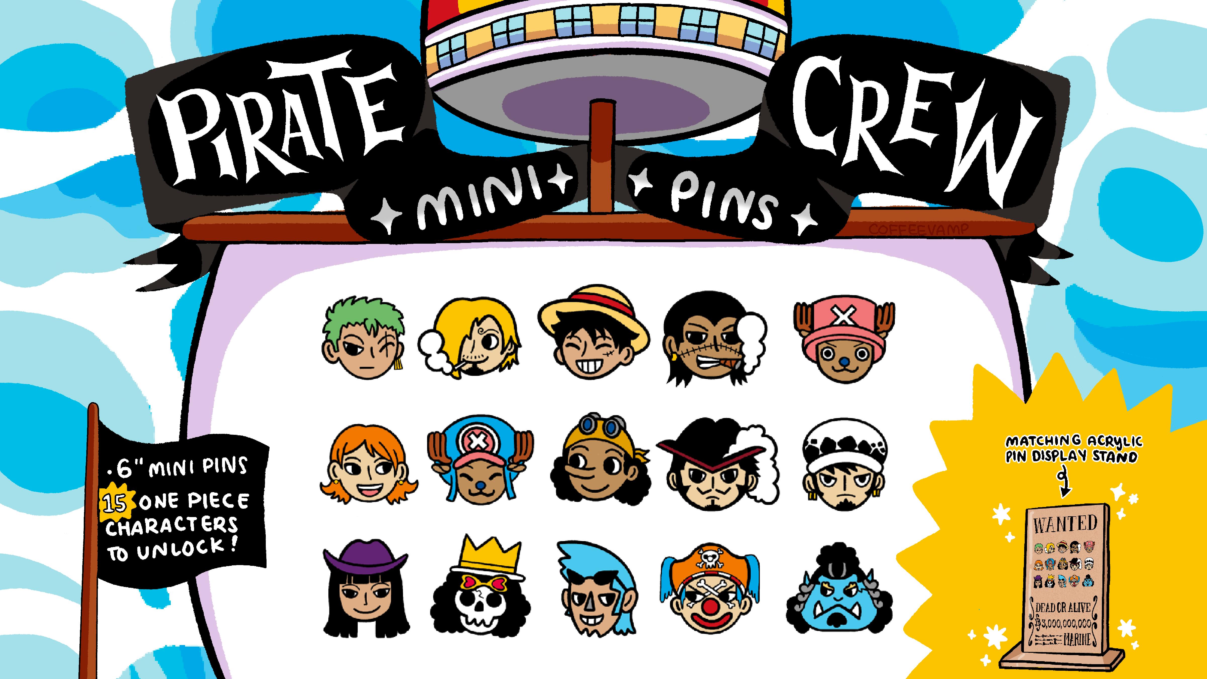 Pirate Crew Mini Pins ☠ - BackerKit