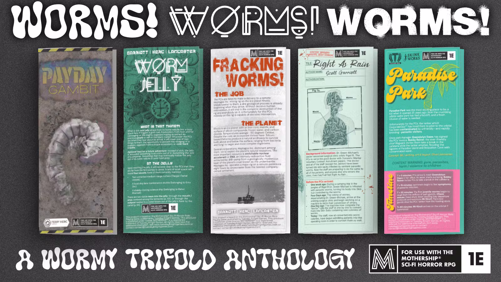 Worms Worms Worms! A pamphlet box set for Mothership RPG Project Update ...